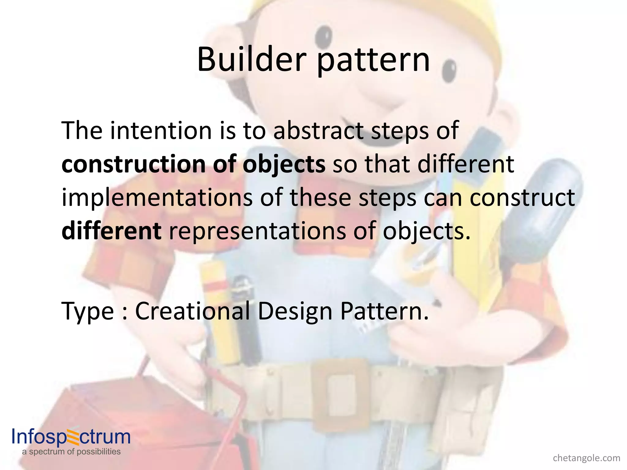 Design Patterns Presentation - Chetan Gole | PDF