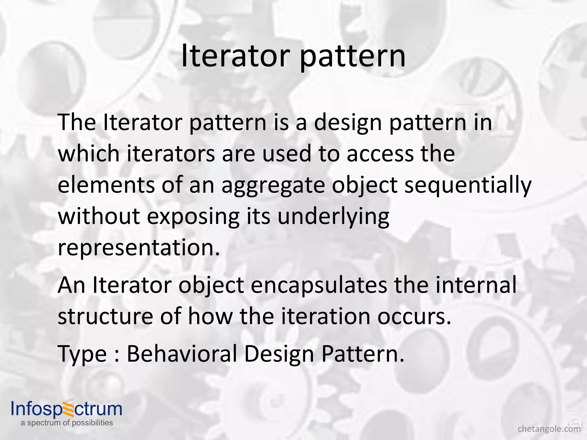 Design Patterns Presentation - Chetan Gole | PDF