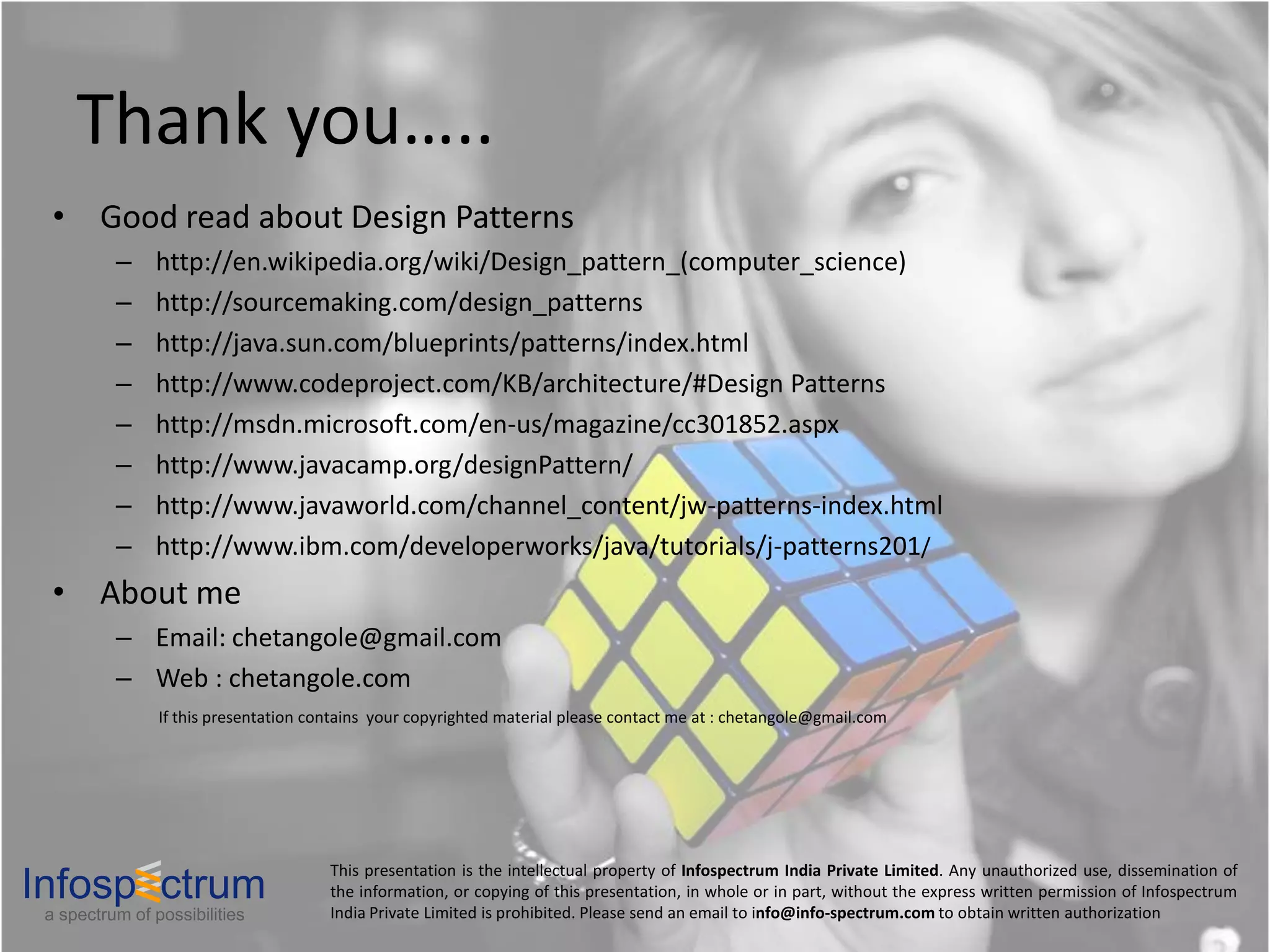 Design Patterns Presentation - Chetan Gole | PDF