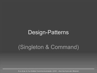 Design patterns - Singleton&Command | PPT