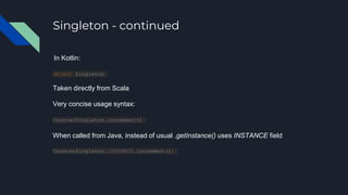 Design patterns with Kotlin | PPT
