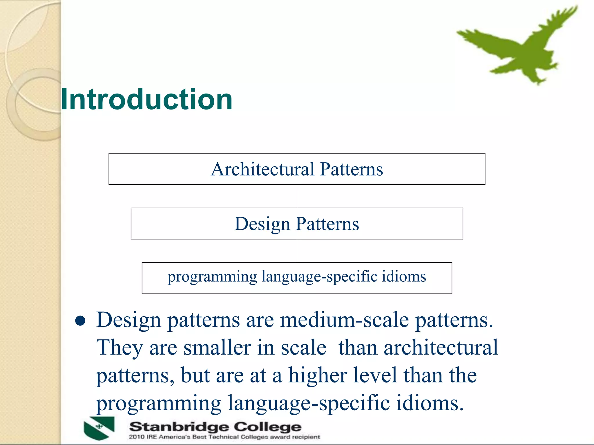Design pattern (week 2) | PPTX | Programming Languages | Computing