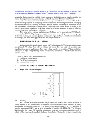 Design & performance of six pulse voltage multipliers 2 | PDF