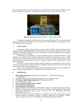 Design & performance of six pulse voltage multipliers 2 | PDF