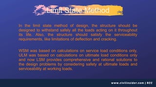 Limit state, working stress, ultimate load method - Detailed Concept | PPTX