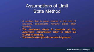 Limit state, working stress, ultimate load method - Detailed Concept | PPTX