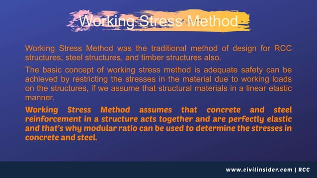 Limit state, working stress, ultimate load method - Detailed Concept ...