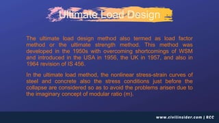 Limit state, working stress, ultimate load method - Detailed Concept | PPTX