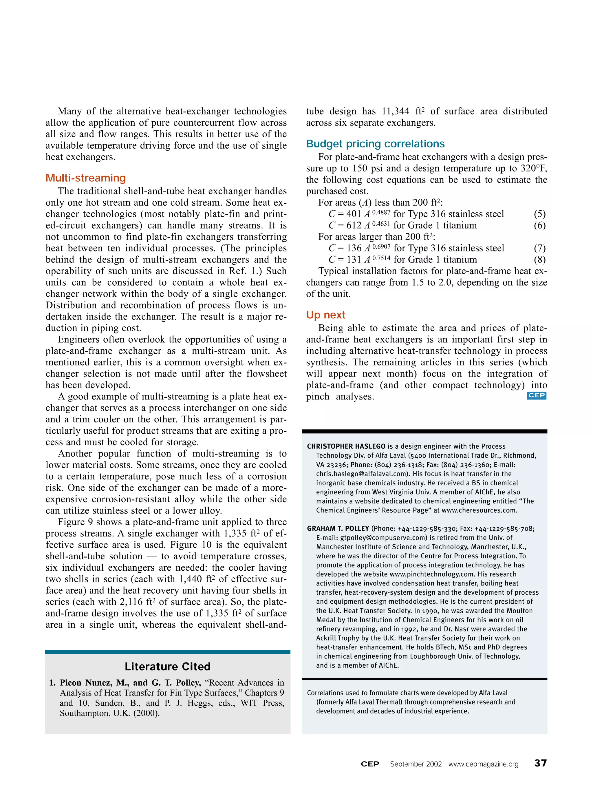 Design plate heat exchangers | PDF