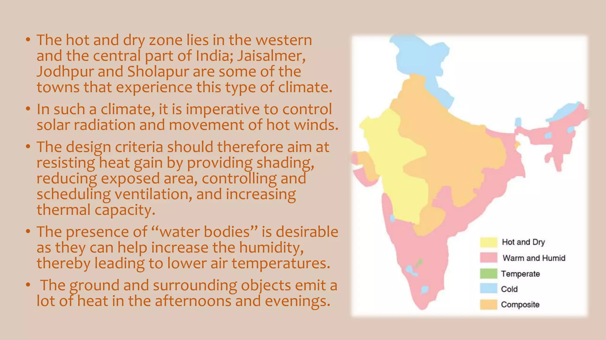 Hot and dry climatic study with appropriate case study | PPTX