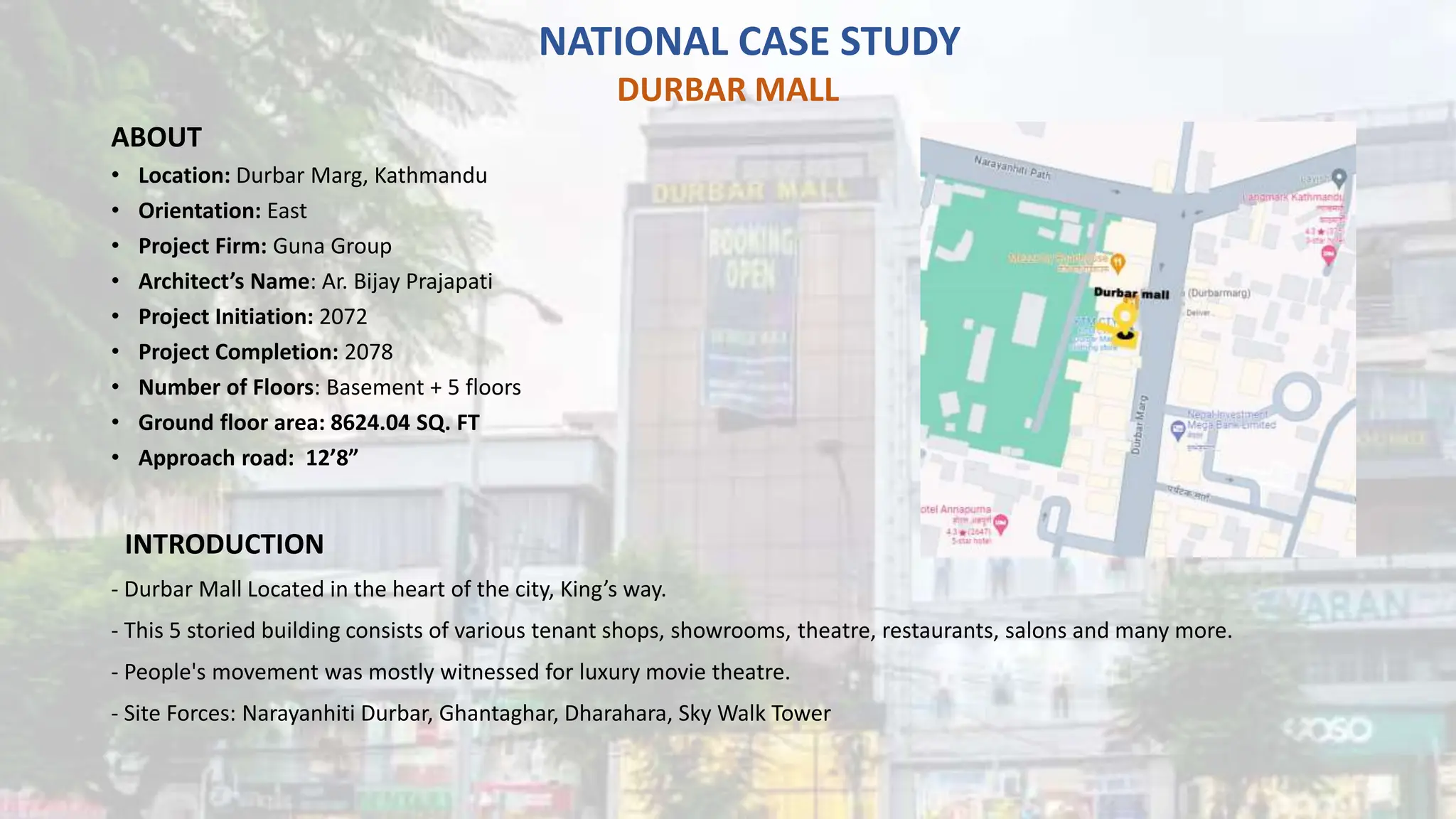Literature review and Case study on Commercial Complex in Nepal, Durbar ...