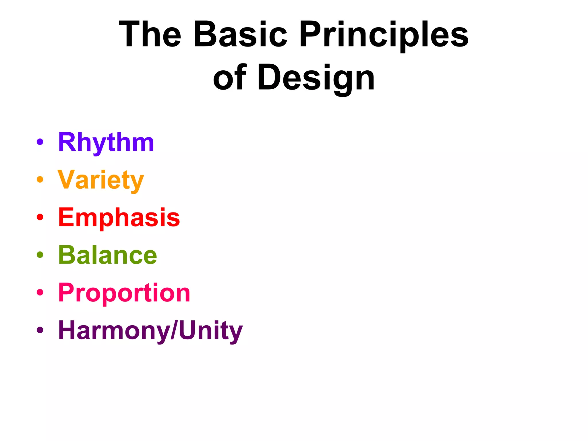 Basic Design Principles | PPTX