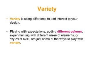 Basic Design Principles | PPTX