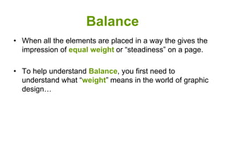 Basic Design Principles | PPTX