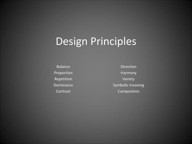 Design principles | PPT