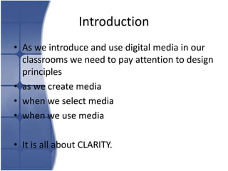 Design principles - Technology in the classroom | PPT