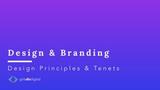 Design principles & tenets | PDF