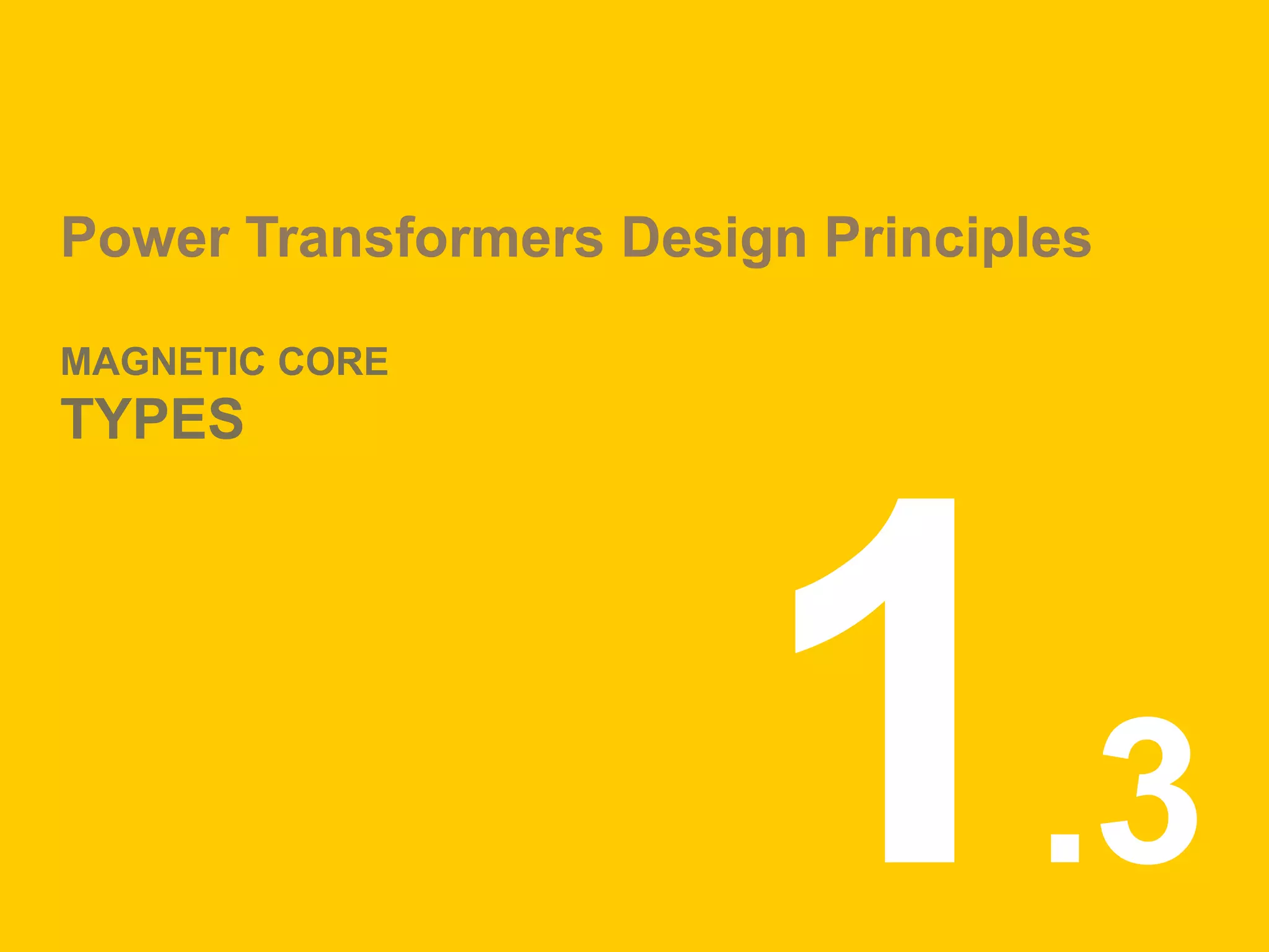 Transformer design principles | PDF