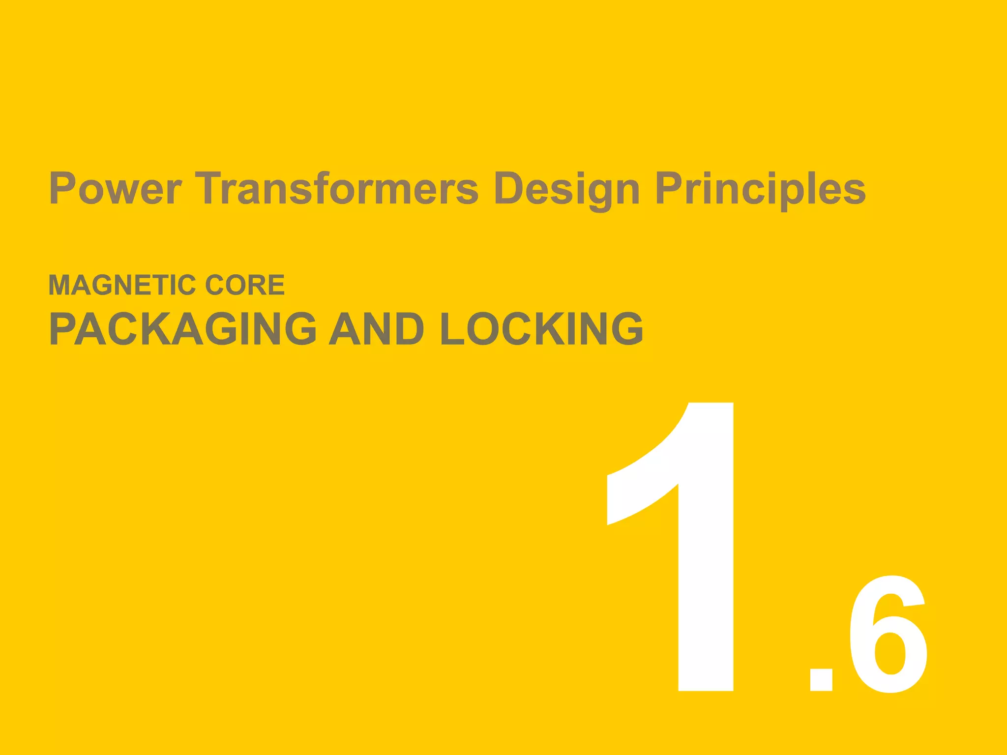 Transformer design principles | PDF