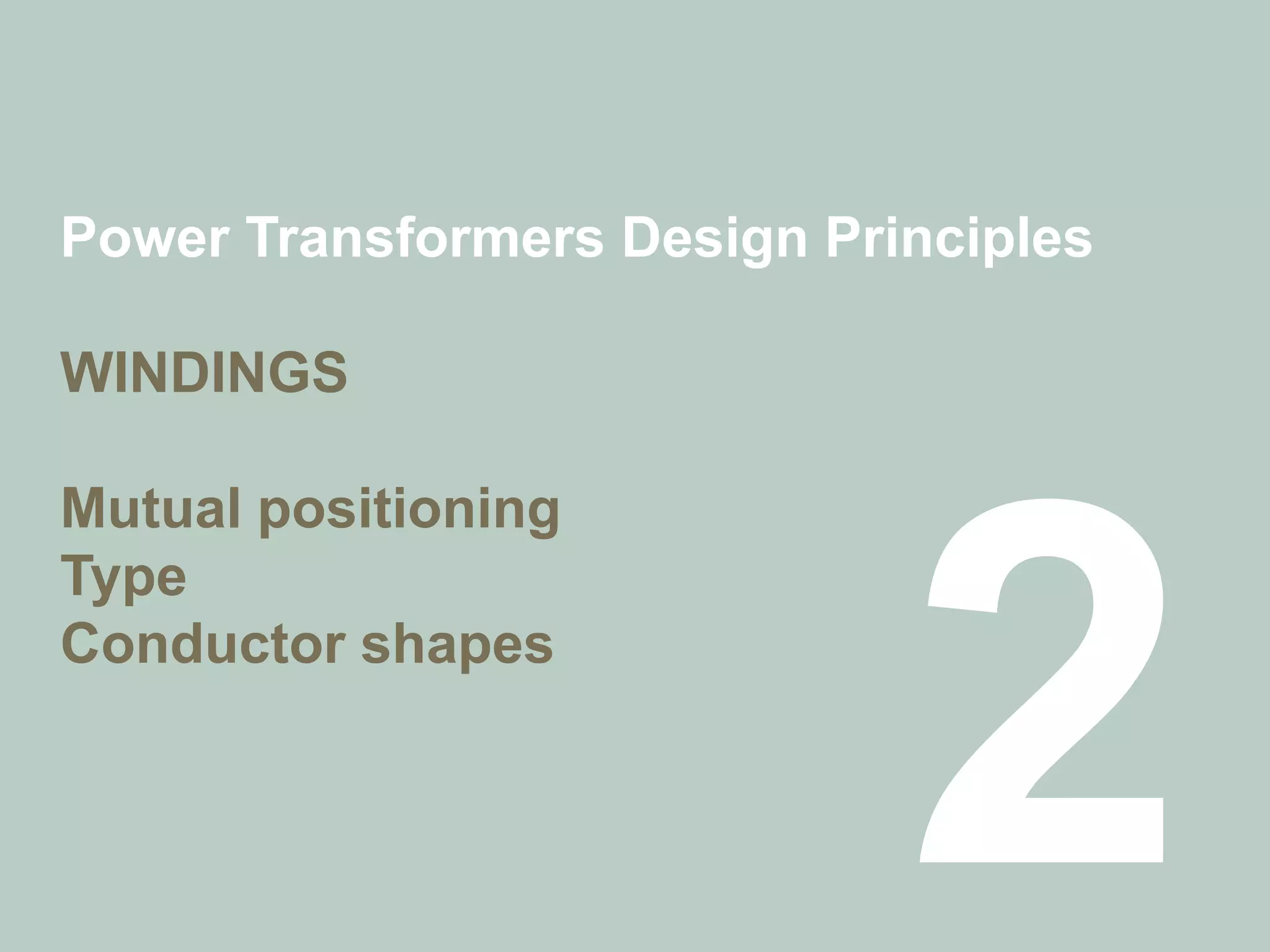 Transformer design principles | PDF