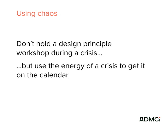 Creating Design Principles Through Collaboration Creating Design Principles Through Collaboration