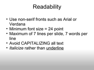 Design principles for_power_point_presentations | PPT