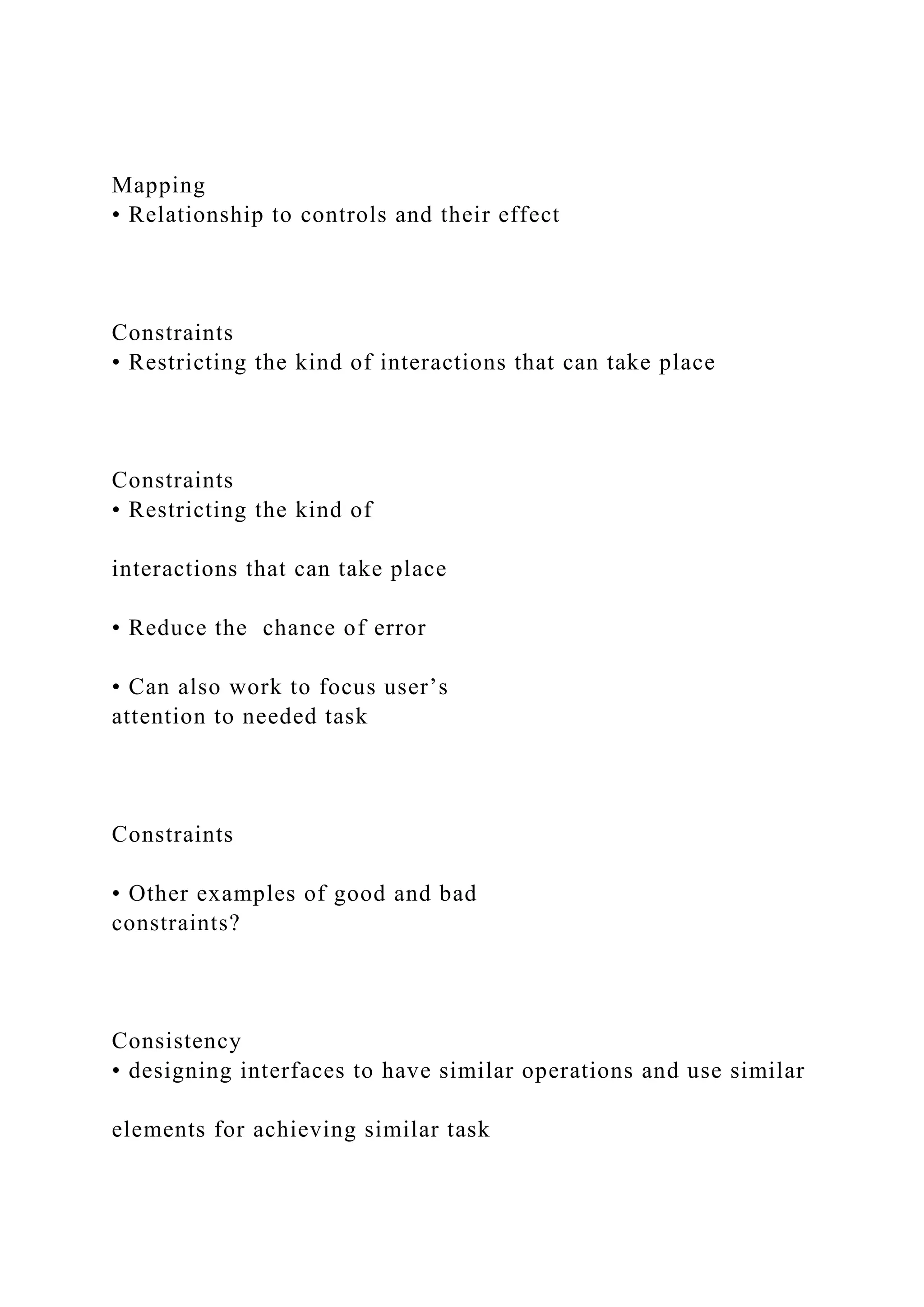 Design Principlesfrom Don Norman’s Design of Everyday Thing.docx