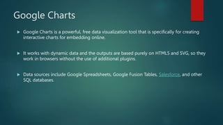 Design Principles in Data Visualization and Tools | PPTX
