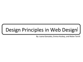 Design Principles of Web Design | PPT