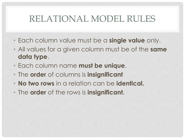 Learn Database Design with MySQL - Chapter 5 - Design principles ...