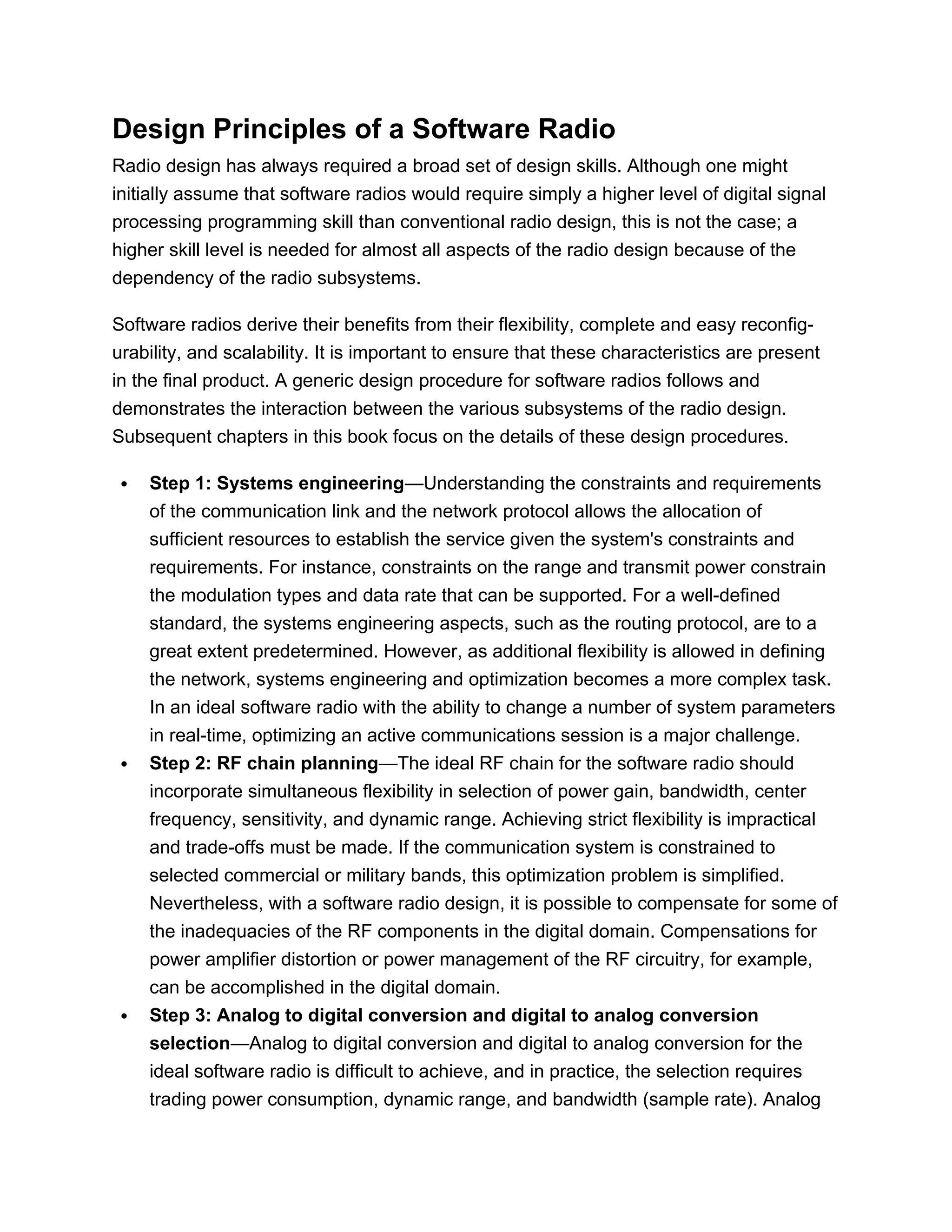 Design Principles of a Software Radio.docx