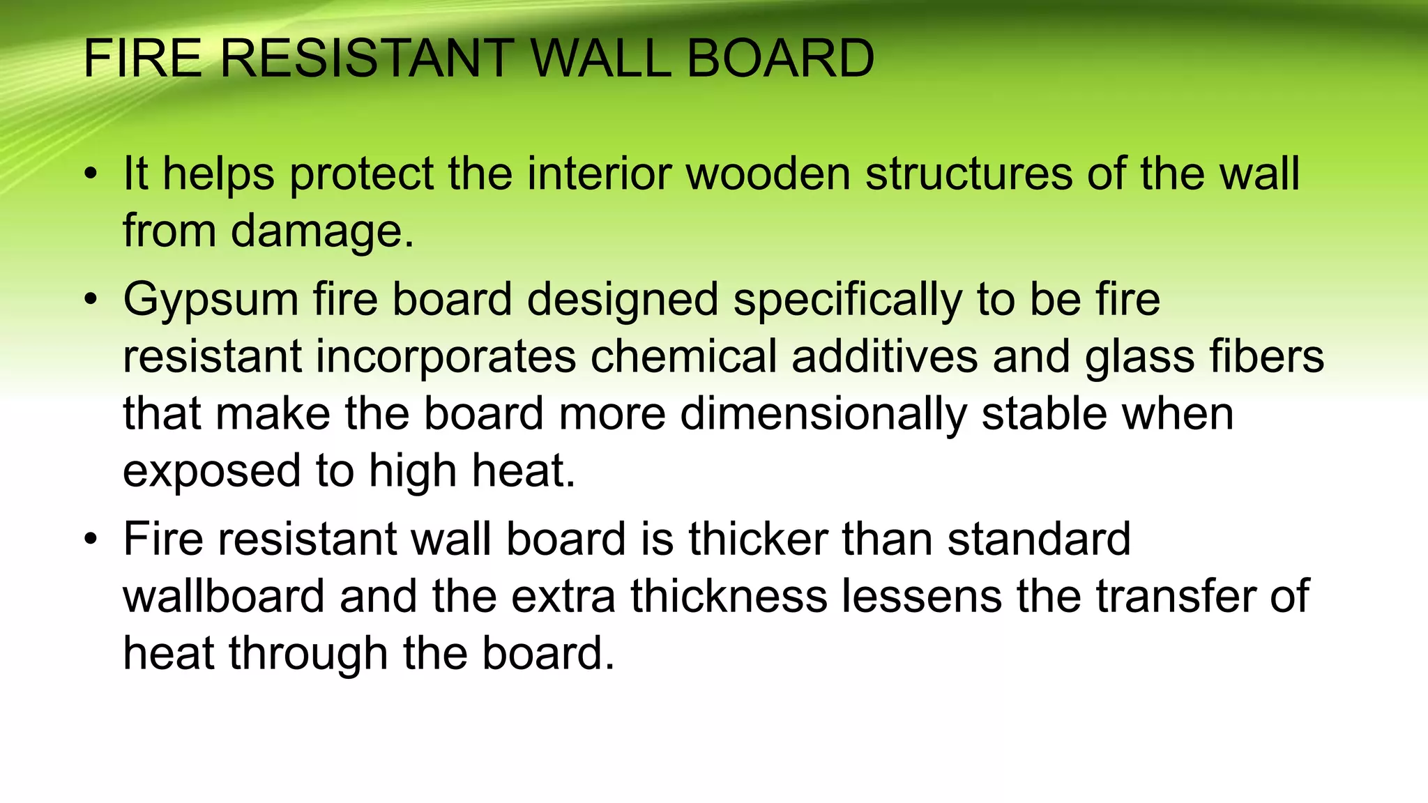 Design principles of fire rsistant walls | PPTX