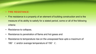 Design principles of fire rsistant walls | PPTX