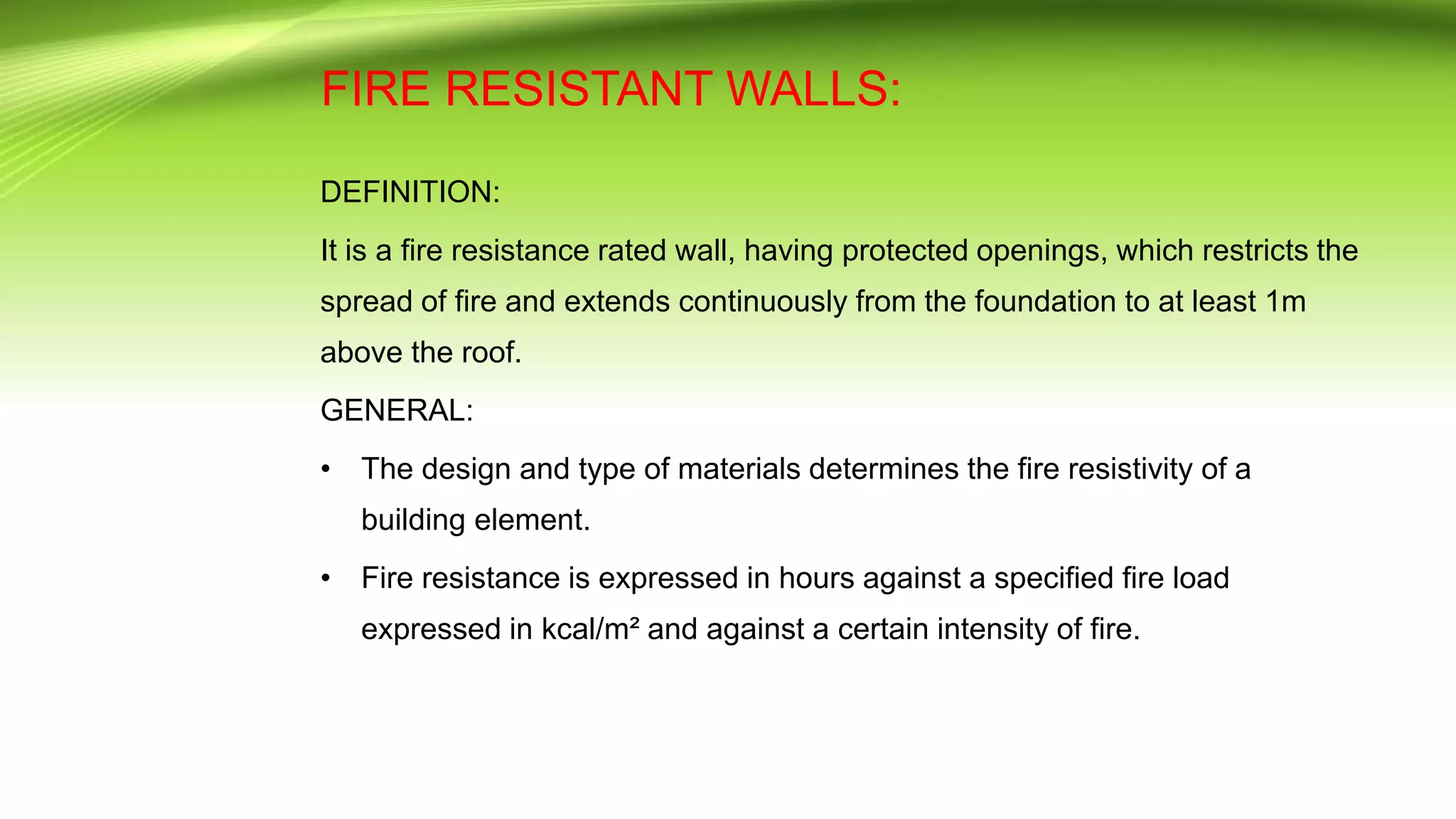 Design principles of fire rsistant walls | PPTX | Woodworking | Arts ...