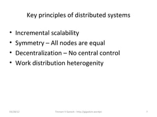 Design principles of scalable, distributed systems | PPT