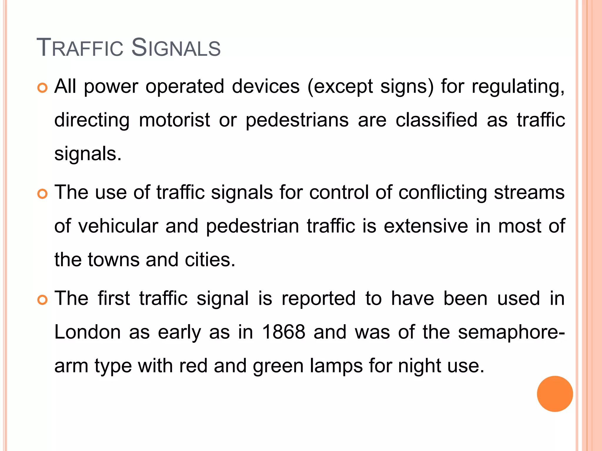 Design principles of traffic signal | PPTX