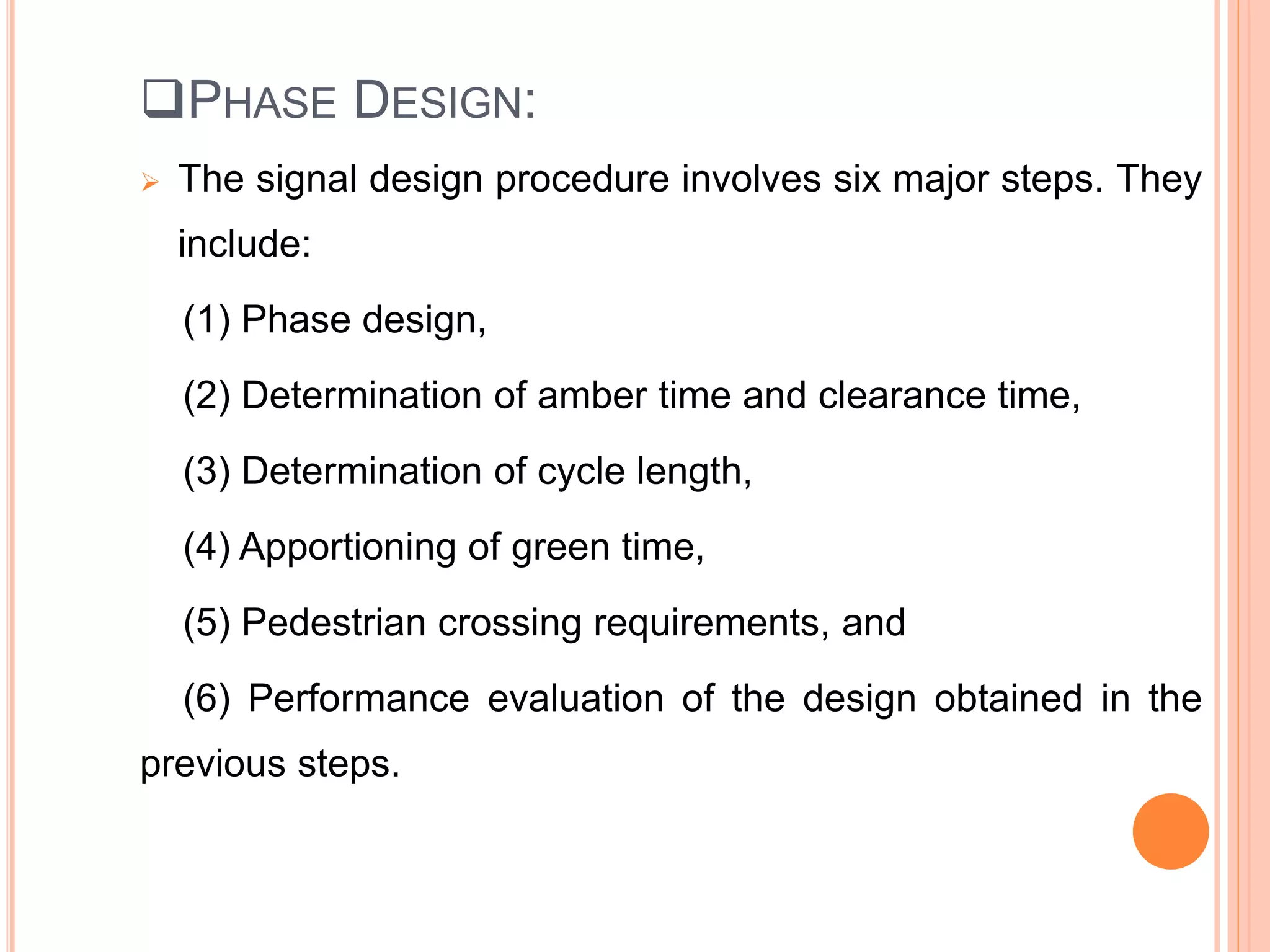 Design principles of traffic signal | PPTX