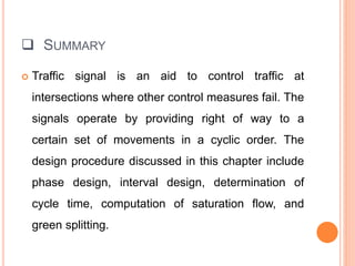 Design principles of traffic signal | PPTX