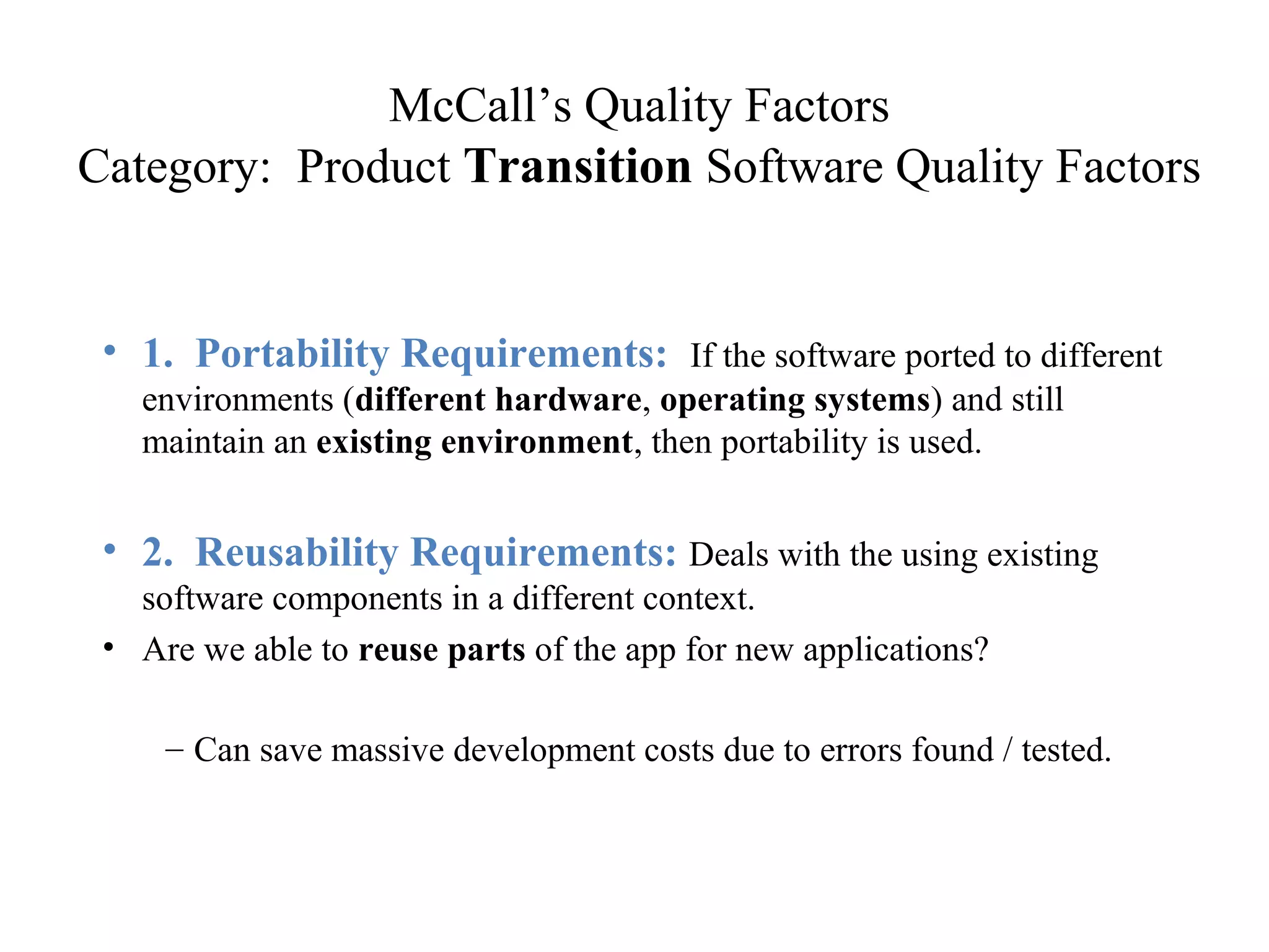 Design principles & quality factors | PPT