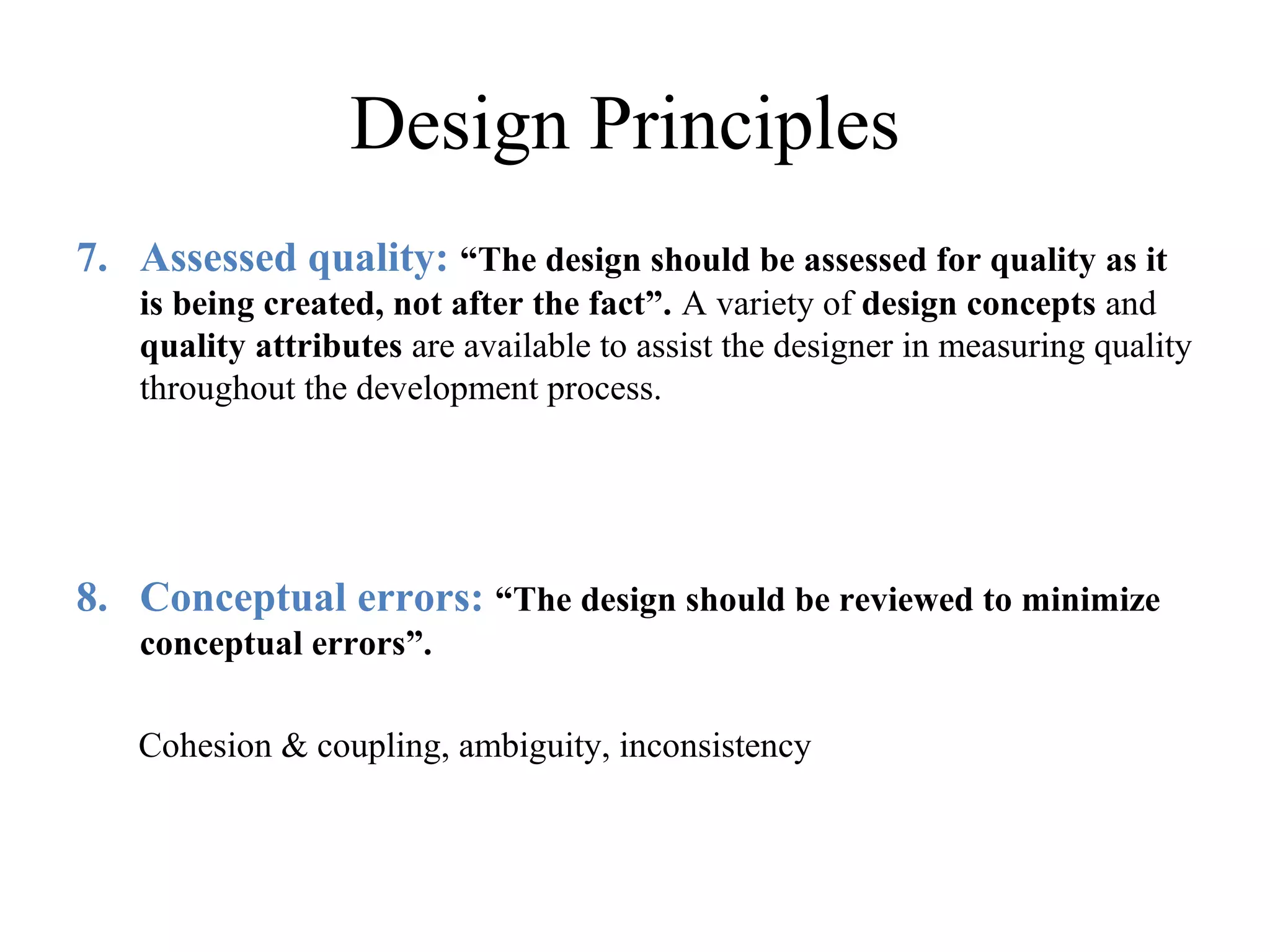 Design principles & quality factors | PPT