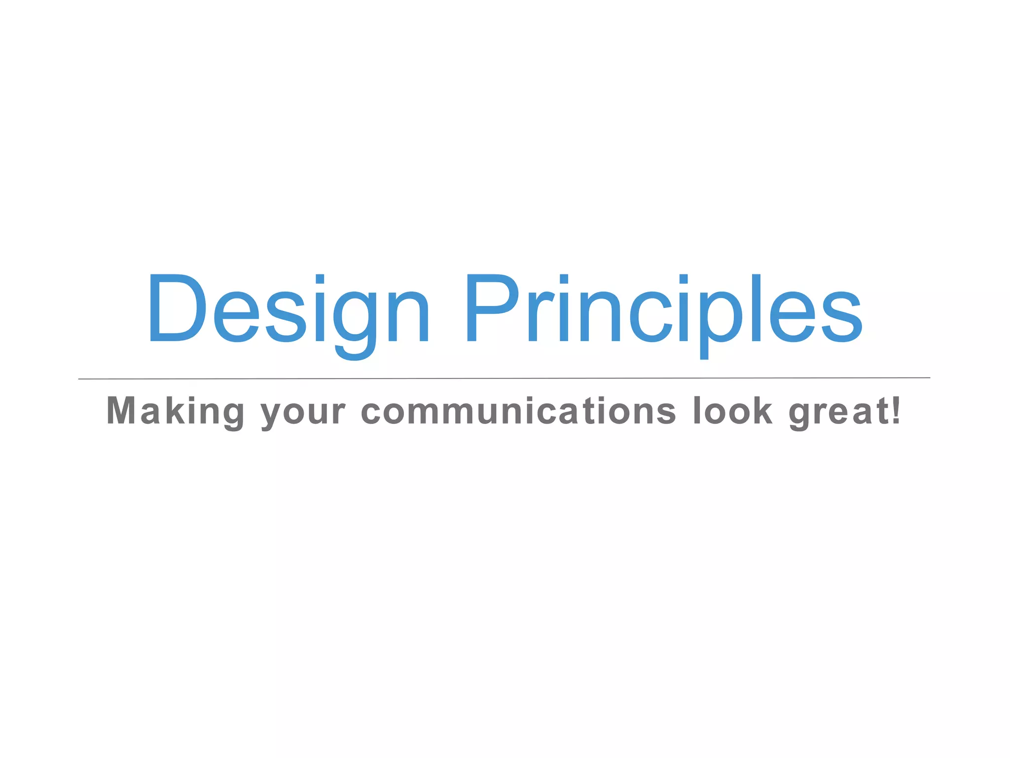 Design Principles | PPT | Desktop Publishing | Computer Software and ...