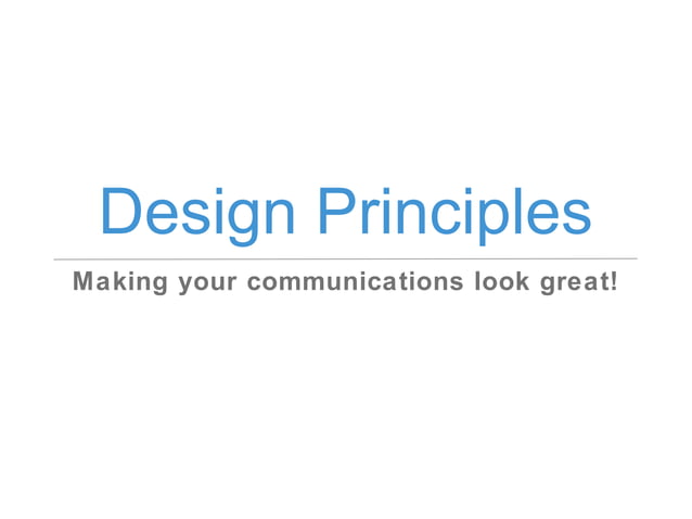 Design Principles | PPT