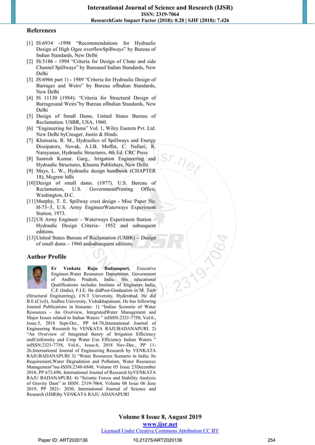 Design Principles that are involved in the Design of Flow over an Ogee Crest Spillway.pdf ...
