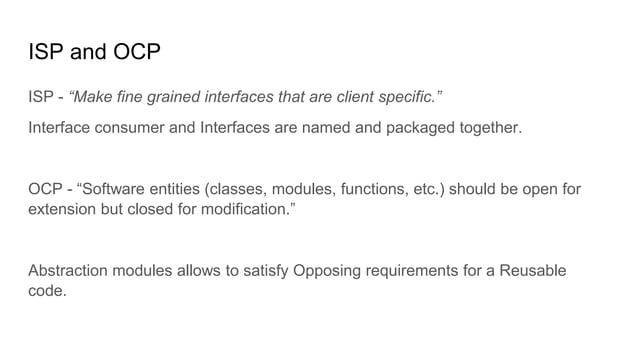 Design principles to modularise a monolith codebase.pptx | Web Development | Internet