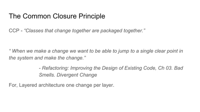 Design principles to modularise a monolith codebase.pptx | Web Development | Internet