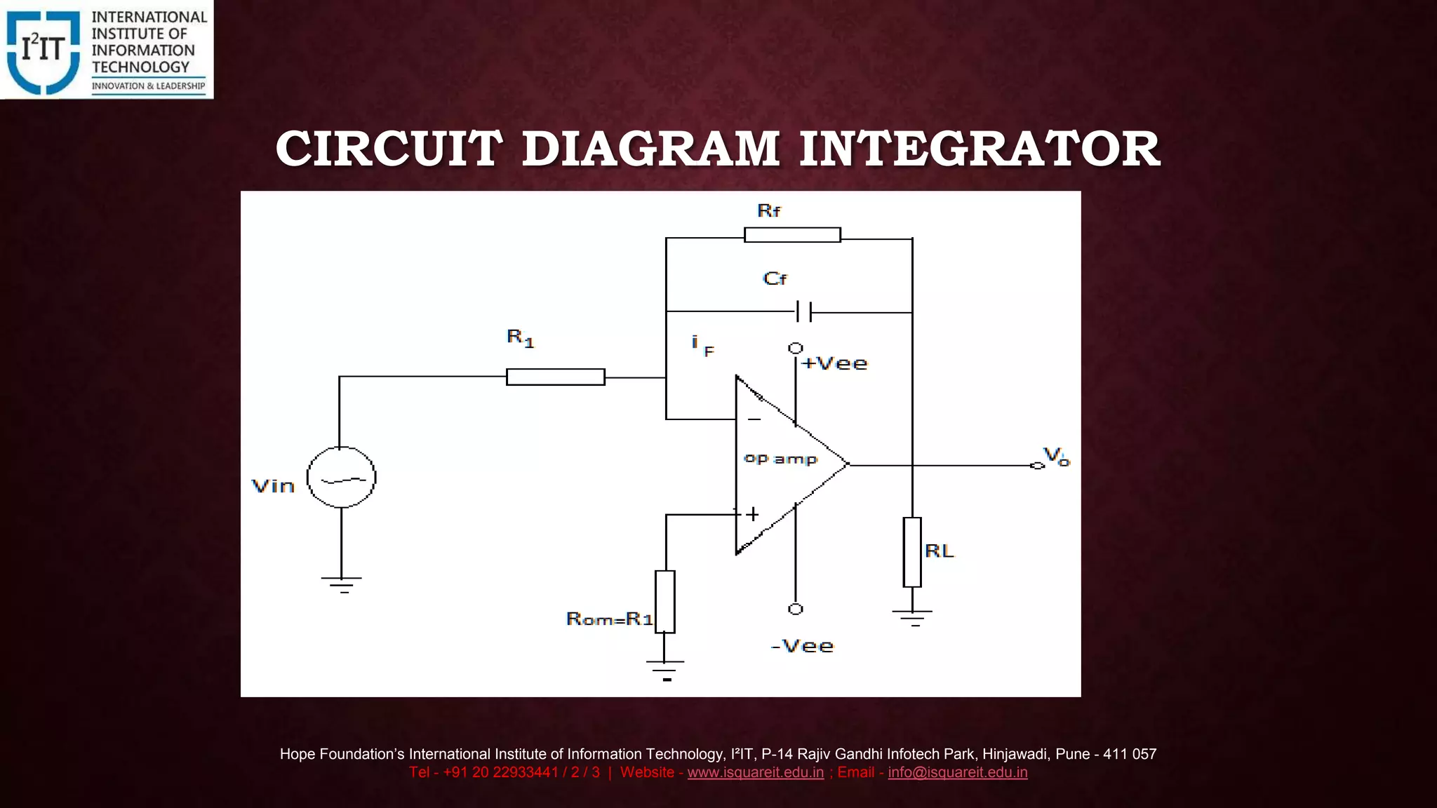 Design Procedure for an Integrator | PPTX