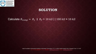 Design Procedure for an Integrator | PPTX