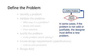 Design process: Stages of Engineering Design | PPTX