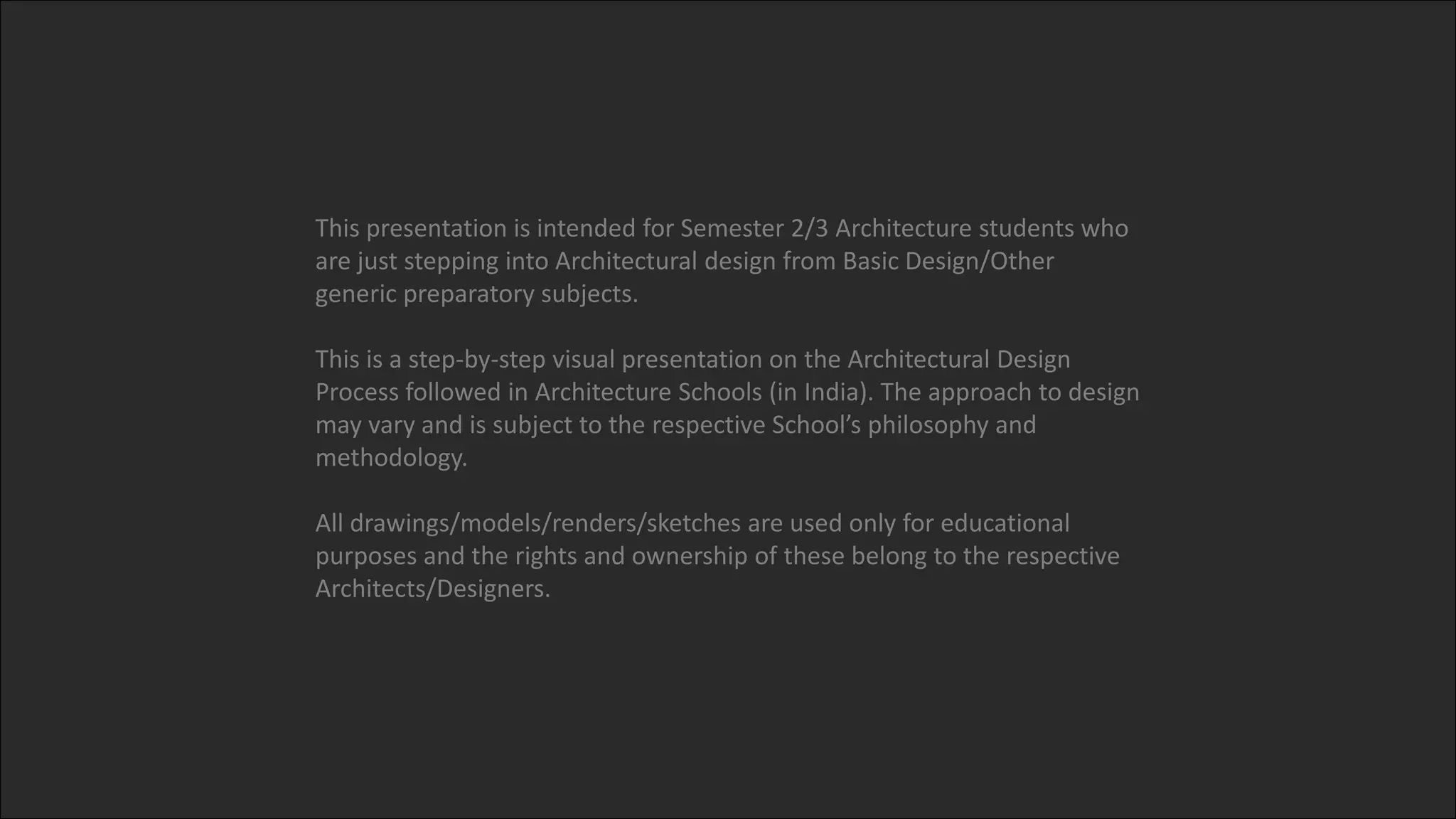 Architectural Design Process for Beginners/Students | PDF