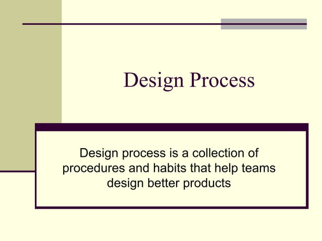 A presentation on Basics of Design Process.ppt